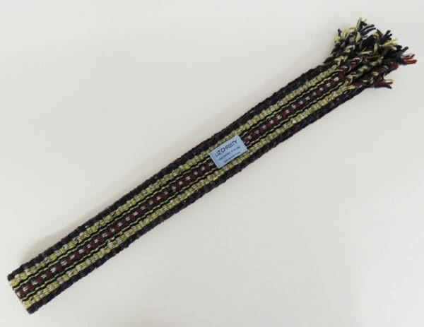 Irish Crios Belt Grey-Lime - Hand-Woven by Liz Christy