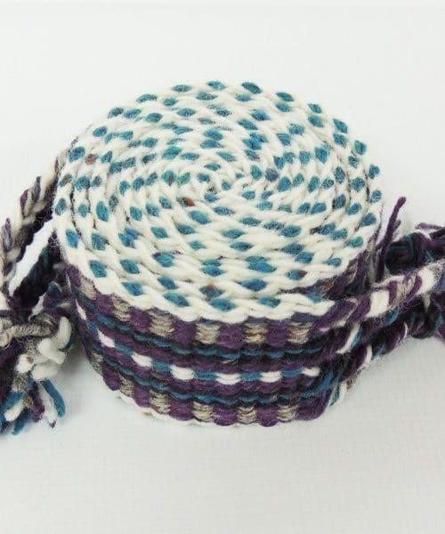 Irish Crios Belt Maroon-Yellow - Hand-Woven byLiz Christy