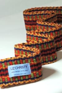 Irish Crios Belt Red-Gold - Hand-Woven byLiz Christy